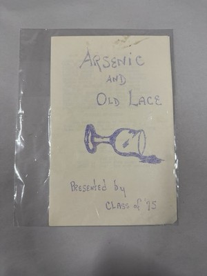 1975 Arsenic and Old Lace School Play Program | eBay