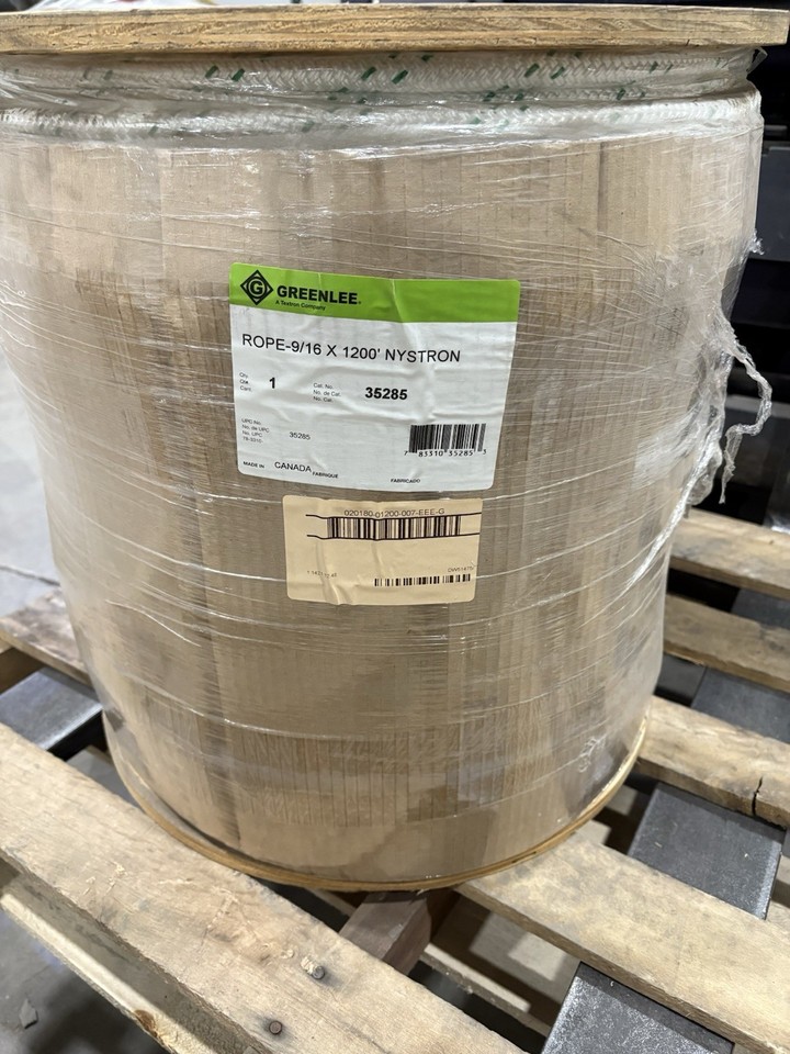35285 Greenlee 9/16" X 1200' Double-Braided Composite Rope | eBay