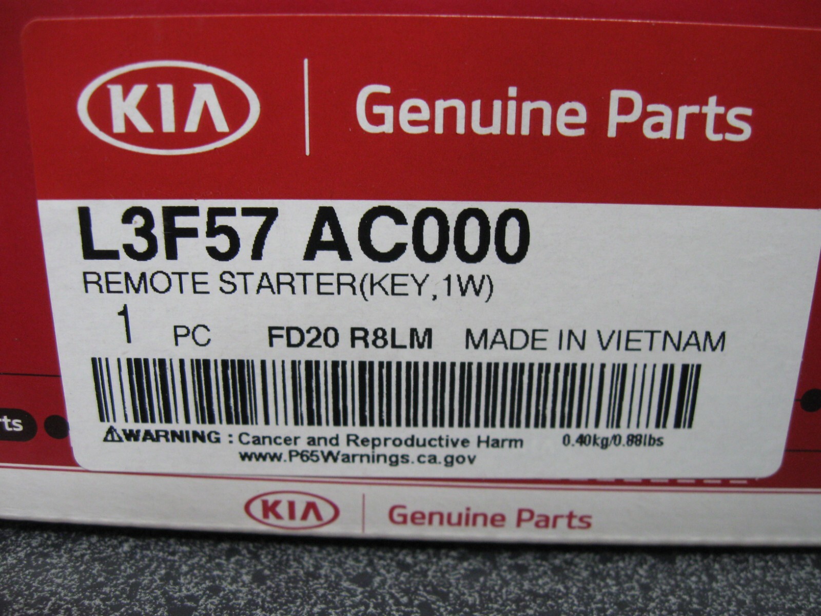 2021 Kia K5 Remote Start (key Start) L3f57 Ac000 for sale online | eBay