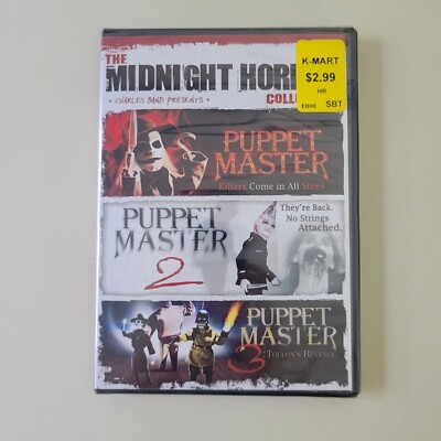 The Midnight Horror Collection: Puppet Master 1, 2, 3 DVD New Sealed ...