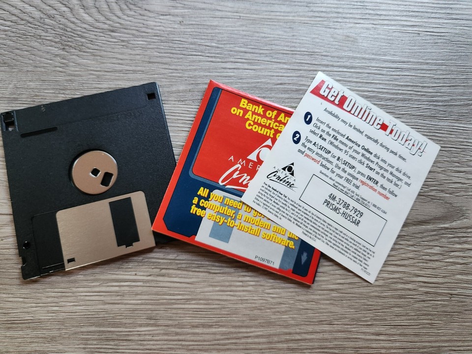 America Online AOL 1996 Version 3.0 For Windows 3.5" Floppy Disk | eBay