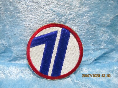 US Army 71st Infantry Division Military Patch | eBay