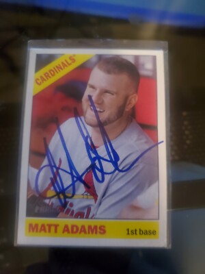 Matt Adams Signed Autograph 2015 Topps Heritage St Louis Cardinals | eBay