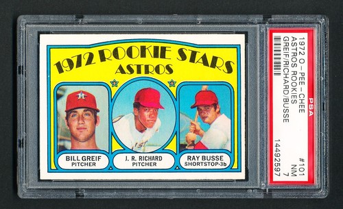 1972 O-Pee-Chee - 1972 Rookie Stars J.R. Richard, Bill Greif, Ray Busse ...
