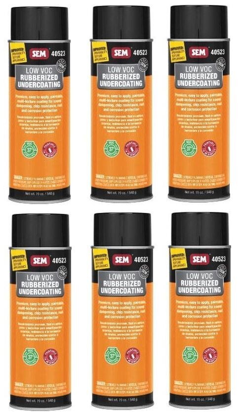 SEM 40523 Low VOC Rubberized Undercoating Textured Spray Coat 19 oz (6 ...