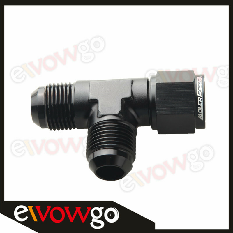 AN10 Male To 10AN Male To 10AN Female Pipe Flare Tee T Piece Fuel ...