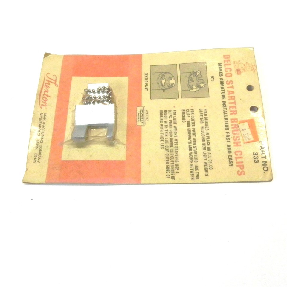 THEXTON TOOL #333 DELCO STARTER BRUSH CLIPS NOS NEW IN PACKAGE REPAIR ...