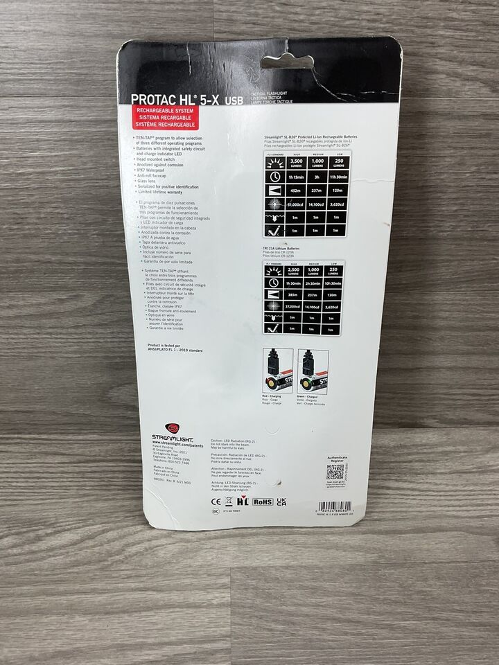 Streamlight 88081 Flashlight ProTac HL 5-X USB 80926880818| eBay
