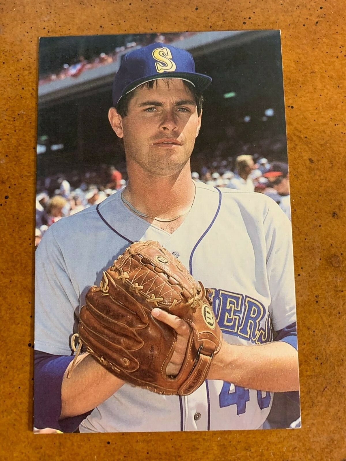 1987 Seattle Mariners Pacific Northwest Bell Baseball Team Issue Steve ...