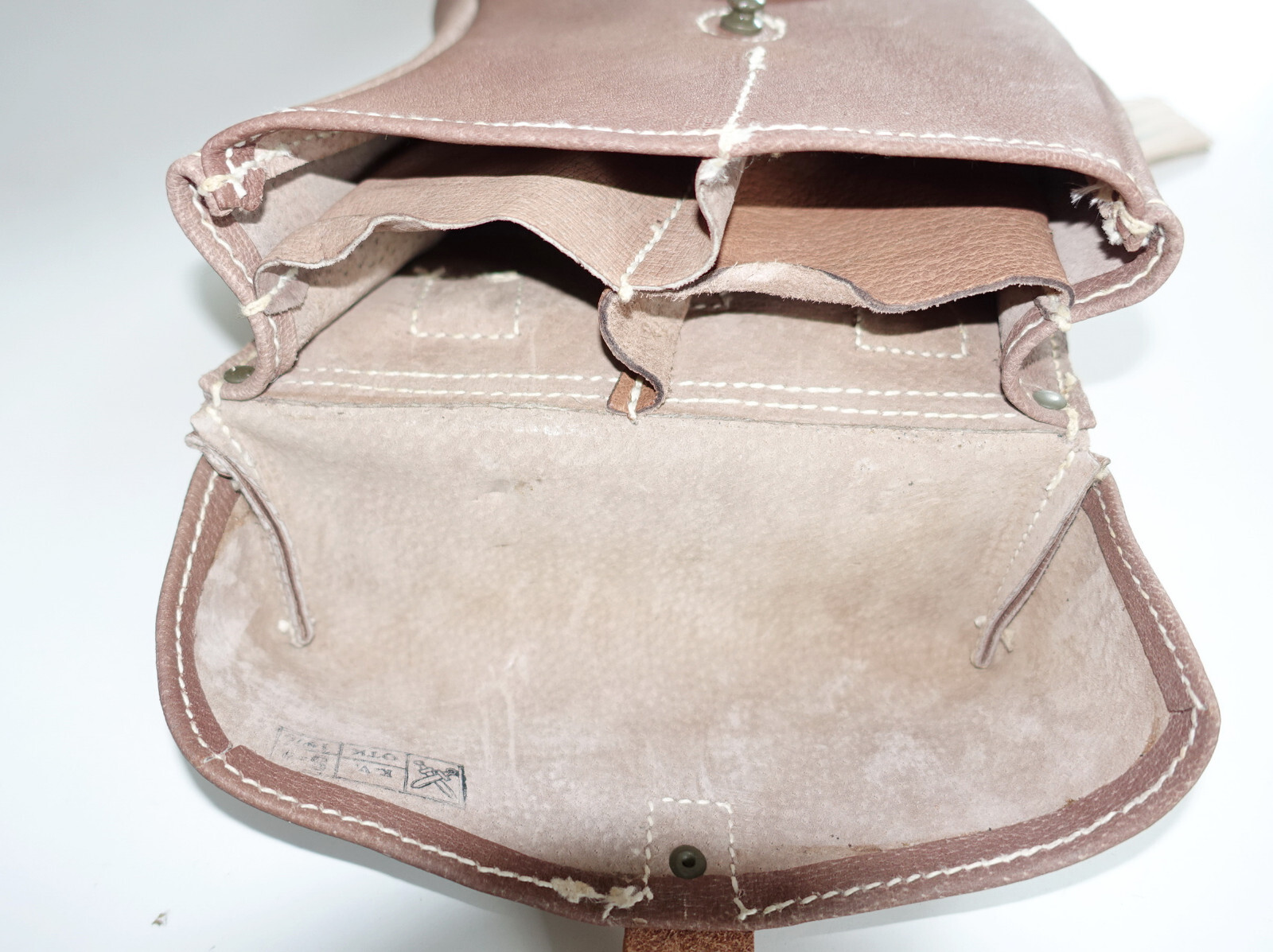 CZECH ARMY ORIGINAL COM. ERA 4 mag ammo pouch top shape MARKED UNISSUED ...