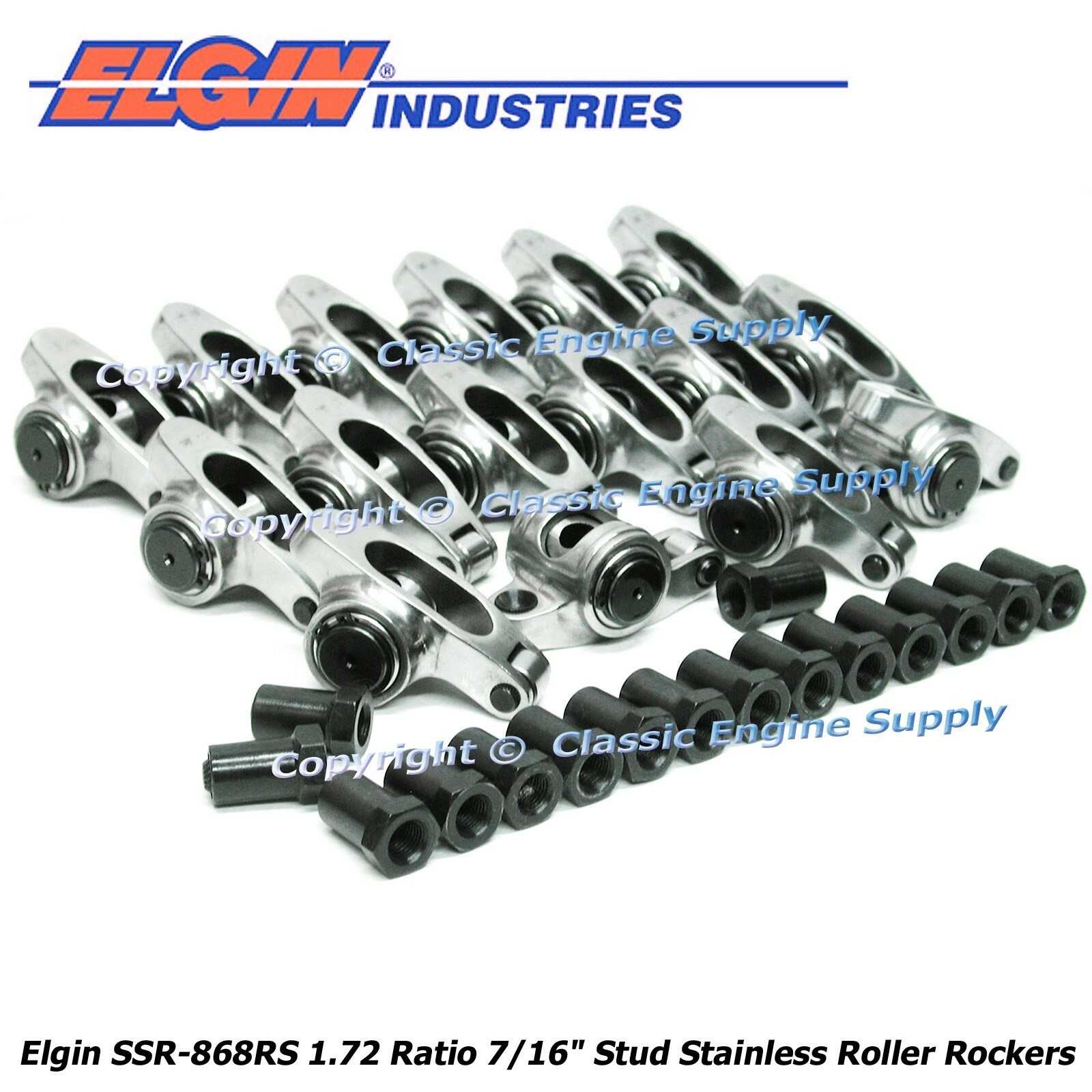 Stainless Steel Roller Rocker Arms Big Block Chevy 454 427 402 396 | eBay