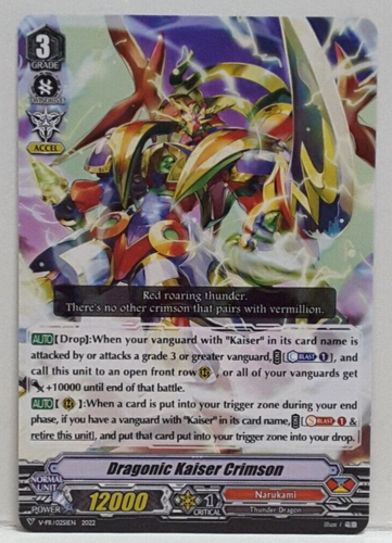 Bushiroad Cardfight Vanguard Dragonic Kaiser Cramoisi V-Pr / 0251EN ...