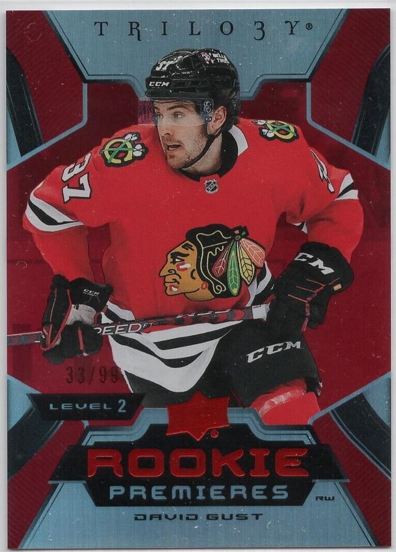 2023-24 Upper Deck Trilogy - Uncommon Rookies David Gust #170 Red /99 ...