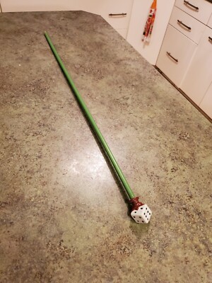 RARE Vintage Wood & Porcelain Game Dice Die CARNIVAL CANE Stick Japan ...