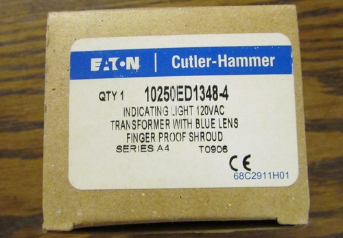 EATON CUTLER HAMMER 10250ED13484 Indicating Pilot Light Blue Lens 10250 ...