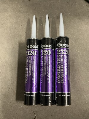 *3 Pack *~ Geocel 2320 Tripolymer Gutter Seam Sealant, Aluminium Grey ...