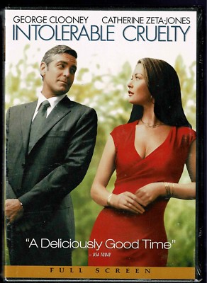 INTOLERABLE CRUELTY (DVD, 2004, FULL SCREEN EDITION) GEORGE CLOONEY ...