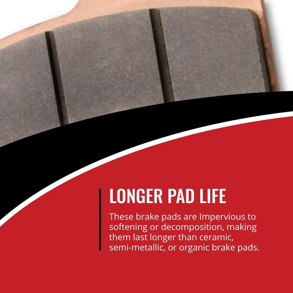 Rear Sintered Brake Pads 2007 Polaris Hawkeye 2x4 Set Full Kit Complete ...