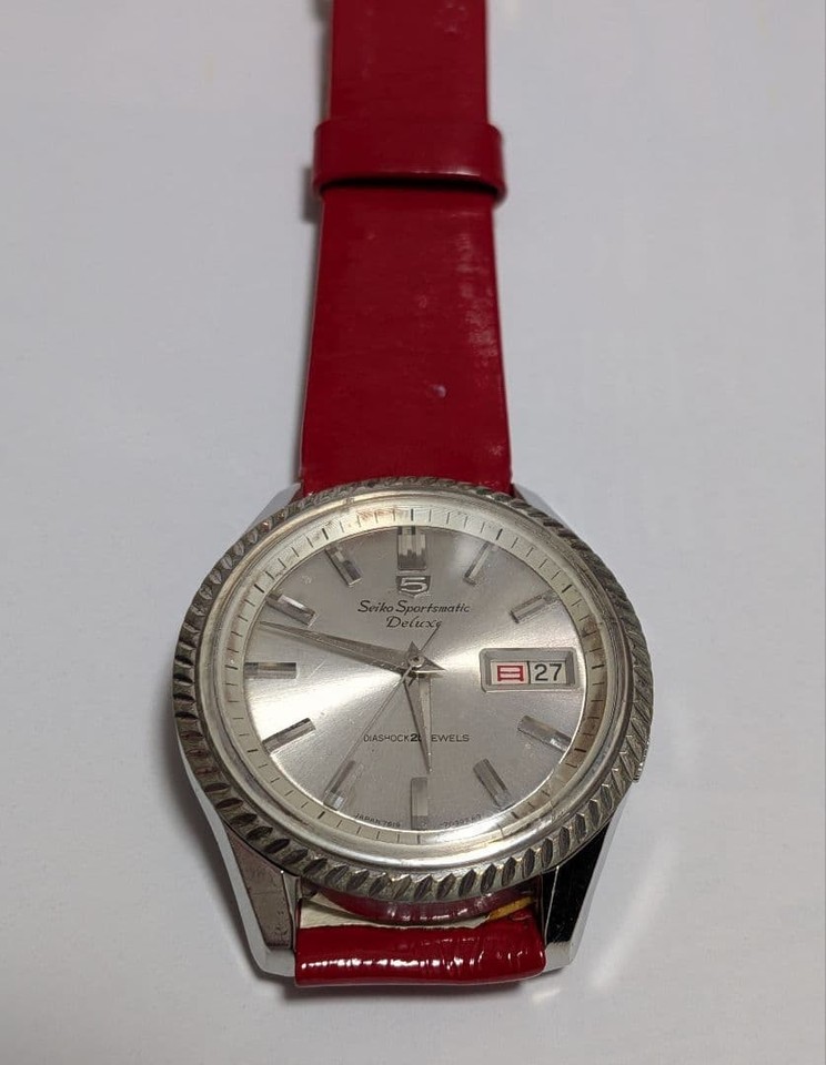 Seiko Sportmatic 5 7619-7040 DX Vintage DD Silver Round Automatic Mens ...