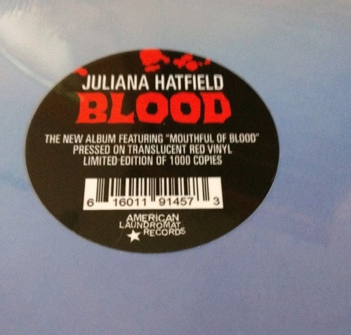 Blood (Red Translucent Vinyl) by Hatfield, Juliana (Record, 2021) | eBay