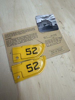 1952 California Tags | eBay