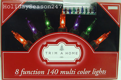 140 Motion Chaser Light String Multi Color 8 Function Christmas Holiday ...