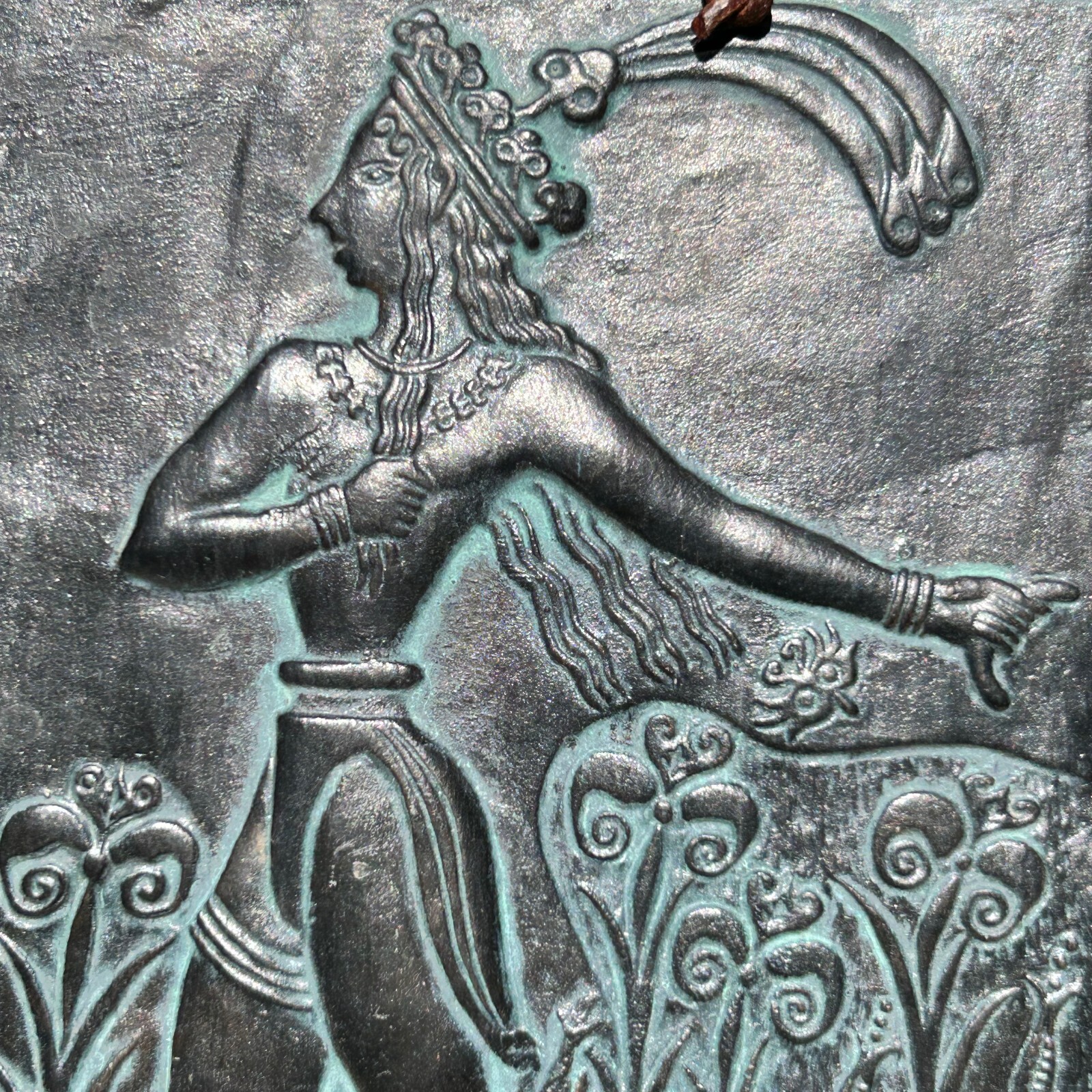 Greek Prince Of The Lilies Knossos Minoan Palace Crete Souvenir Tile ...