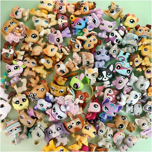 Mini Pet Shop LPS Random 5PCS Toys and Random 7pcs Accessories Kids ...