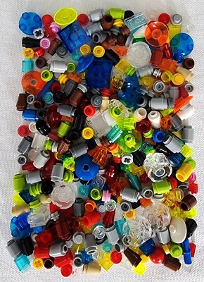 Lot of Colorful and Translucent Lego Studs, Round Plats and Other Small ...