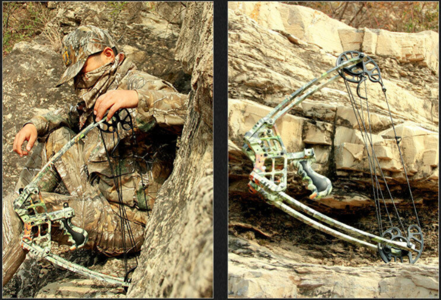 Archery Triangle Compound Bow Catapult Dual-use Steel Ball Arrow Target ...