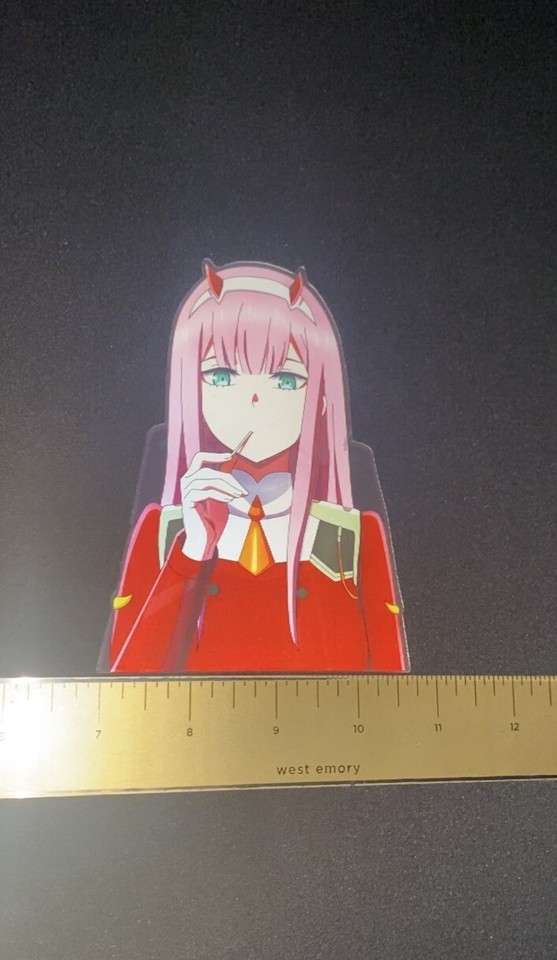 Darling In The FRANXX Zero 2 3D Lenticular Anime Motion Car Sticker ...