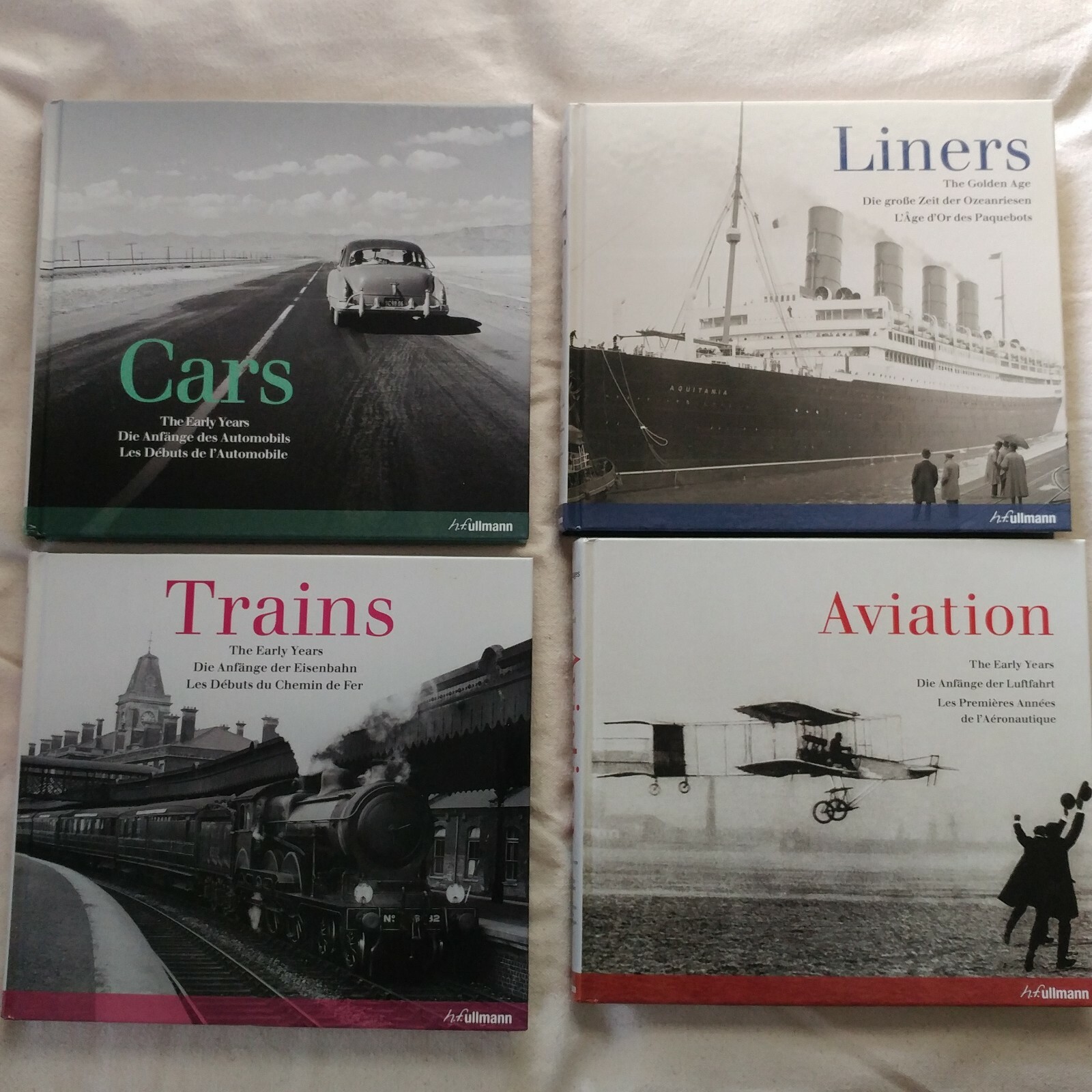 Aviation Liners Cars Trains by Ullmann Book - 4 books Set New | eBay