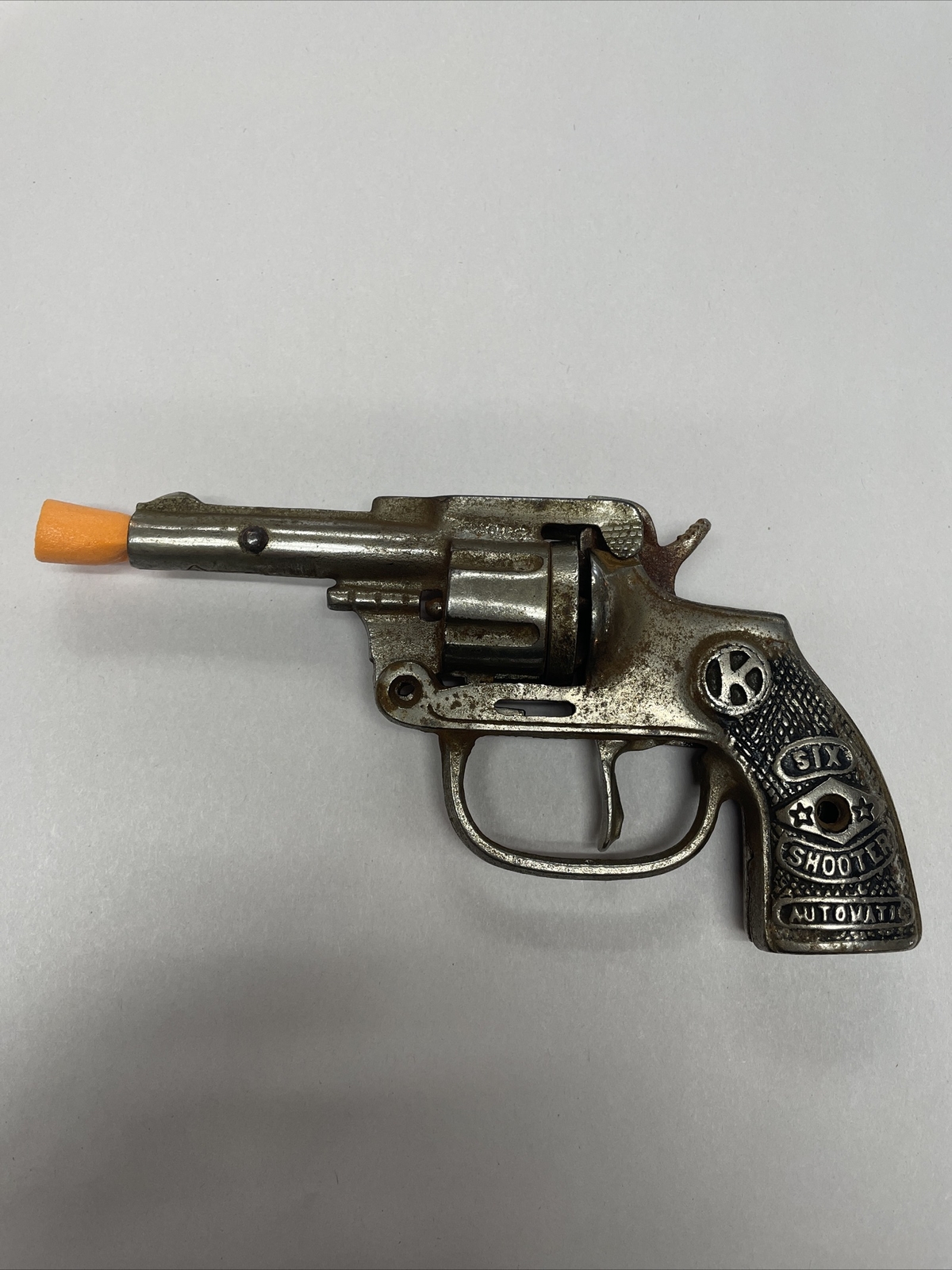 Kilgore Cast Iron SIX SHOOTER Cap Gun Cast Iron 1940s As Found. | eBay