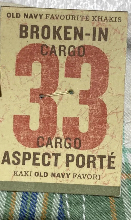 Old Navy Shorts Mens 33 Broken In Cargo Aspect Porte Green Plaid ...