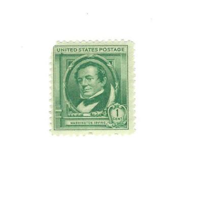 STAMP US SCOTT 859 "Washington Irving" 1 CENT 1940 MNH | eBay
