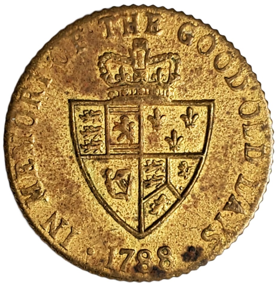 1788 GREAT BRITAIN BRASS GEORGE III Spade Guinea Gaming Token NP0213 | eBay