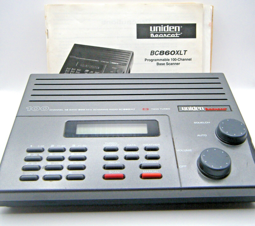 Uniden Bearcat BC860XLT Radio Scanner 800 MHz 12 Band 100 Channel Twin ...