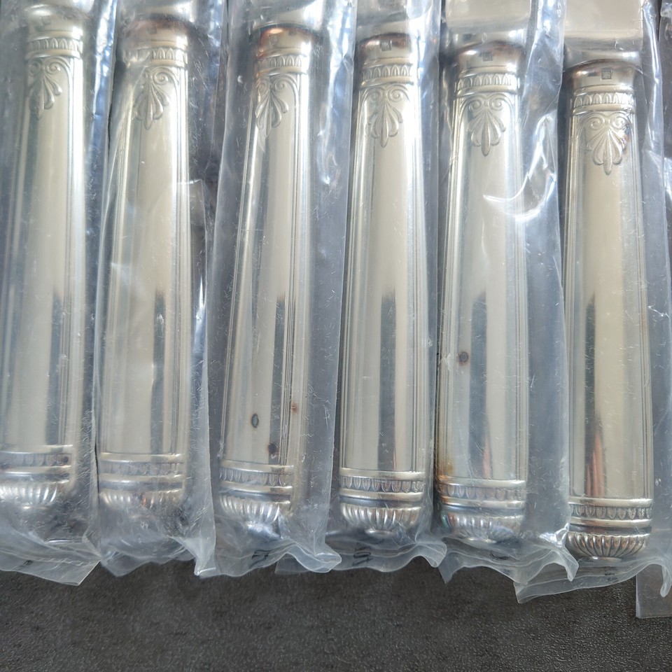 Christofle Malmaison Silverplate Flatware Knife Fork Spoon 30pcs Brand ...