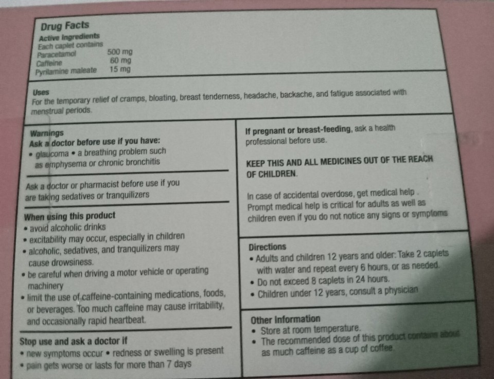New FP Cetamol Menstrual 20 Capsule 710145904933| eBay