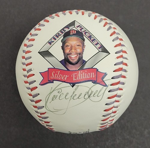Kirby Puckett Signed Baseball Fotoball With Beckett COA | eBay
