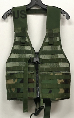 M81 Woodland MOLLE Zippered FLC Fighting Load Carrier Vest Specialty ...