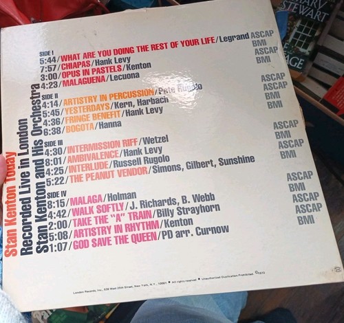 Stan Kenton - Today: Recorded Live in London vinyl Stereo 2LPs 1972 ...