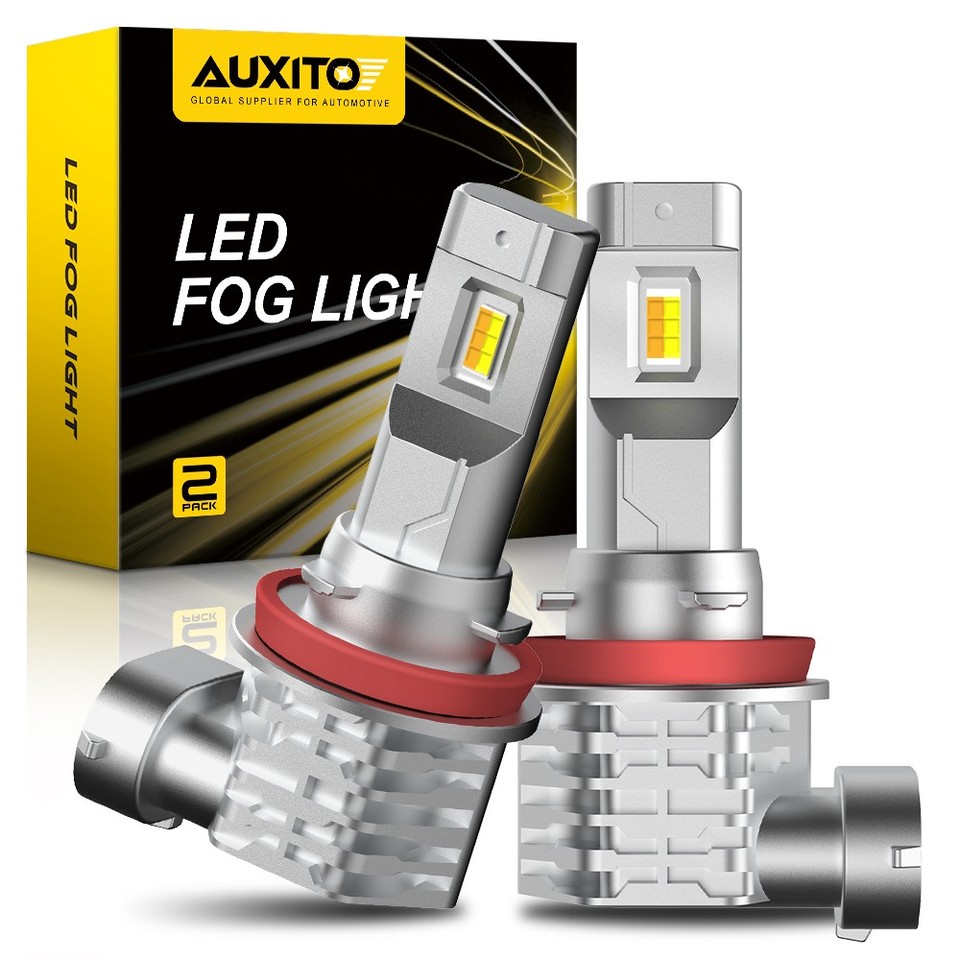 CANBUS Switchback H11 H8 LED Fog Light Bulbs Bright Dual Color Yellow ...