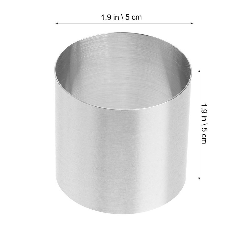 6 Pcs Pudding Mold Chiffon Cake Baking Mousse Ring for Cooking Moulds ...