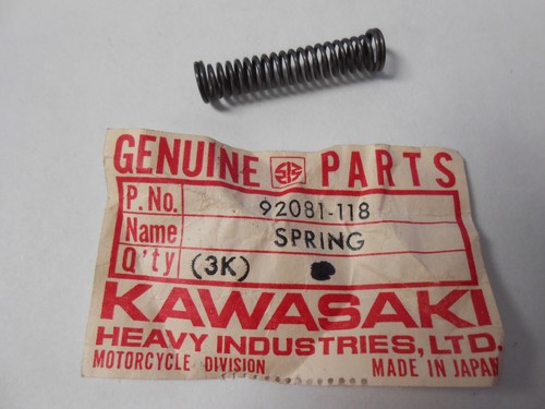 NOS Kawasaki OEM Spring 75-76 KX400 1974 KX450 1973 F12 92081-118 | eBay