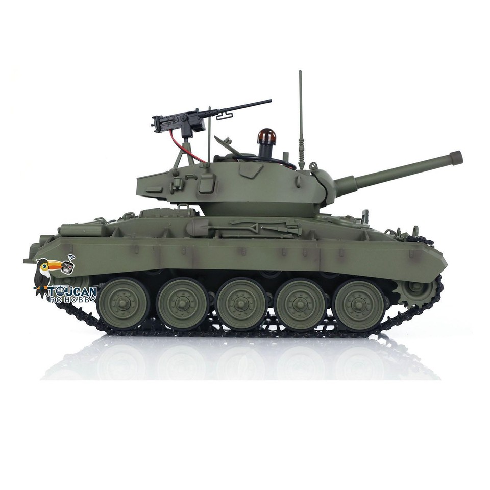 Tongde 1/16 Scale M24 Chaffee RC Light Tank 320°Rotate Infrared Barrel ...