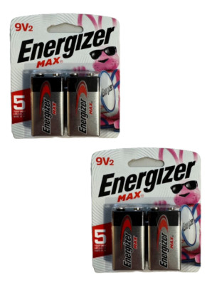 Energizer Max 9V Batteries Alkaline 9 Volt Batteries 522BP-2 2 PACK | eBay