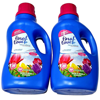 2 Pack Final Touch Fabric Softener Plus Conditioner Spring Fresh 36 ...