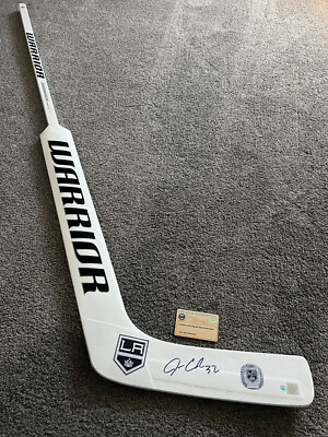 JONATHAN QUICK Los Angeles Kings SIGNED Auto Game Issued Hockey Goalie ...