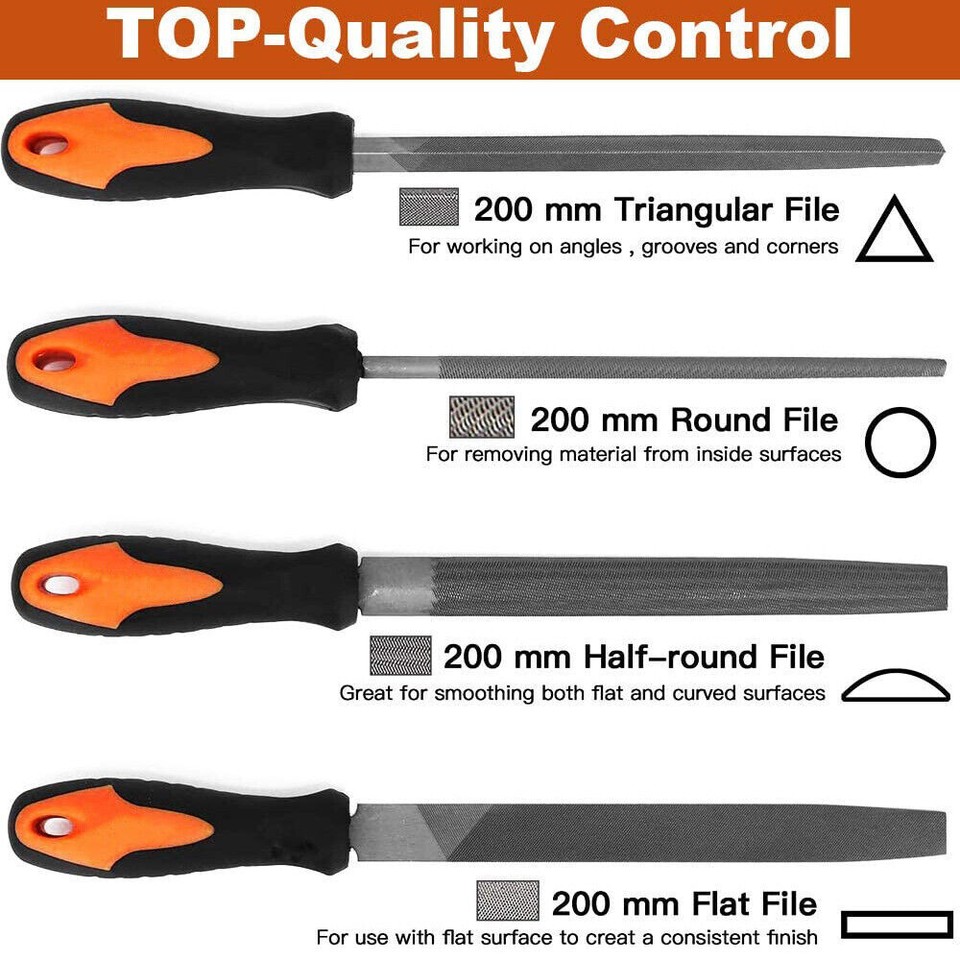 File Set 19Pcs Hand Metal File Drop Forged Alloy Steel File Set with ...